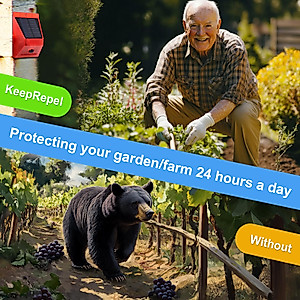 ChunHee Solar Alarm Strobe Light with Remote Control Motion Sensor Detector Outdoor Alarm 129db Sound Security Siren IP65 Waterproof Protected for Villa, Chicken coop, Farm, Yard, 4 Pack