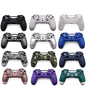 DIY Housing Shell Case for PS4 Pro 5.0 Controller Replacement Parts JDM-055 JDM-050 (Steel Black)