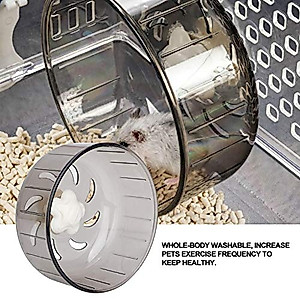 Evonecy Good Mute Effect Rotate Smoothly Wheels Rat Wheel, Exercise Hamster Wheel, 13cm for Rats for Hedgehogs for Prairie Dogs for Home