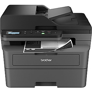 Brother DCP-L25 Series Monochrome All-in-One Laser Printer for Home Office, Print, Scan, Copy, Wireless, 36 ppm, 2400 x 600 dpi, Automatic Duplex Printing, with MTC Printer Cable