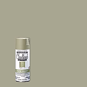 Rust-Oleum 374164 Chalked Ultra Matte Spray Paint, 12 oz, Tate Green