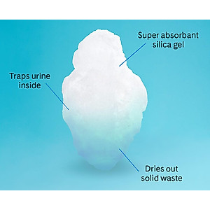 PrettyLitter Health Monitoring Cat Pet Litter (6 lbs), Unscented, Silica Gel, House-cats, Litter