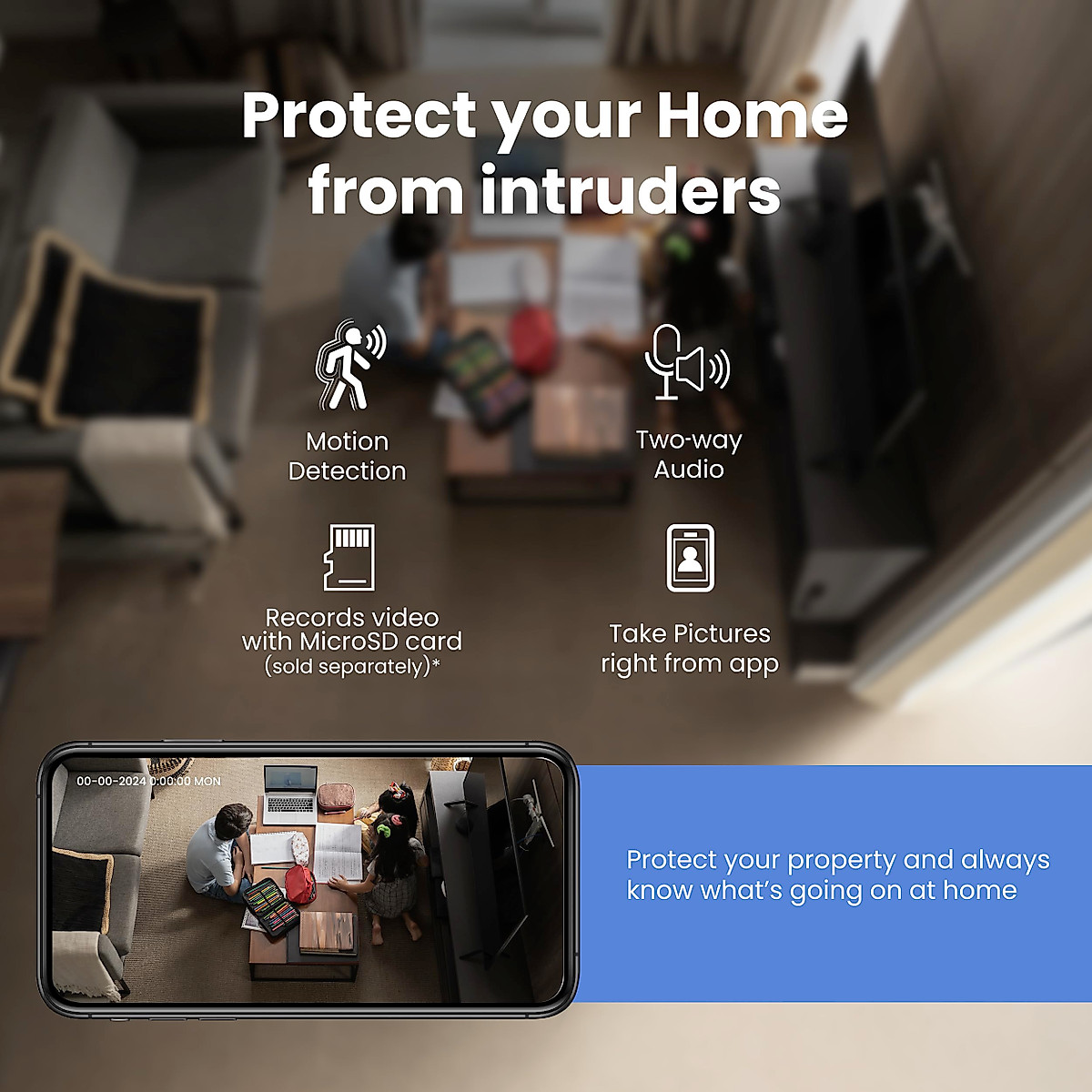 Feit Electric Smart Rotating Light Bulb with Wireless Camera, Motion Sensor, Night Vision, and 2-Way Speaker, 40W Equivalent, E26 Base, 5000K Daylight, 15,000-Hour Lifetime, A450/850/CAMWIFI/LED