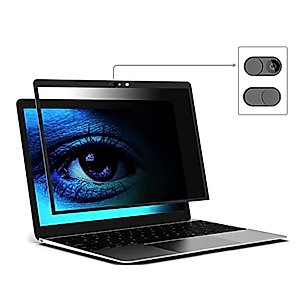 for MacBook Pro 13 inch,Macbook Air 13.3 inch Removable HD Privacy Screen Protector Filters, Bubble Free Design,Webcam Cover Slide,for MacBook Pro 13 M2 /M1 (2022~2016)&Macbook Air (2018~2021)
