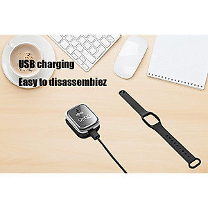 Wskvlcg Ultrasonic Mosquito Repellent Bracelet, Mosquito Repellent Electronic Watch with Clock Function USB Rechargeable Anti