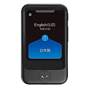 Pocketalk Model S Real Time Two-Way 82 Language Voice Translator with 2 Year Built-in Data and Text-to-Translate Camera & HIPAA Compliant/Black