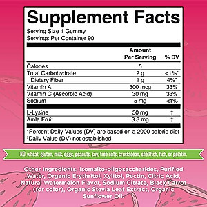 Vegan Collagen Boosting Gummies & Vegan Biotin Gummy Vitamins Bundle | Plant Based Supplement w/ Lysine Vitamin A, C, Alma Fruit Complex Supplement | Vitamins for Hair, Skin & Nail Health