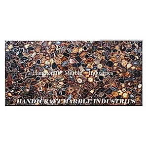 48"x24" Mix Multi Colour Agate Table Top Rectangular Table, Center Table, Coffee Table, Patio Table, Hallway Table, Living Room Furniture