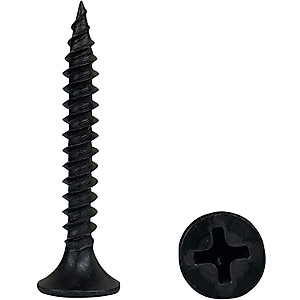 FASTENPOWER #6 Drywall Screws Assortment Kit, 6 Sizes 500pcs Bugle-Head Coarse Thread Sharp Point Drywall Screws Set, Phosphate Coated Drywall Screws Kit for Drywall Sheetrock, Furniture