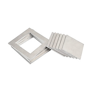 Luckyweld Welding Coupons,6pcs 11 Gauge Welding Practice Kit, 3 and 2 Inch Wide, Suitable for Novice MIG, TIG, Stick, Arc,MMA Welding Plate(Aluminum)