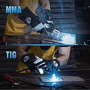 YESWELDER TIG Welder 205Amp HF TIG/STICK/ARC 2 In 1 TIG Welder 110&220V Dual Voltage TIG Welding Machine with Foot Pedal Included TIG-205DS