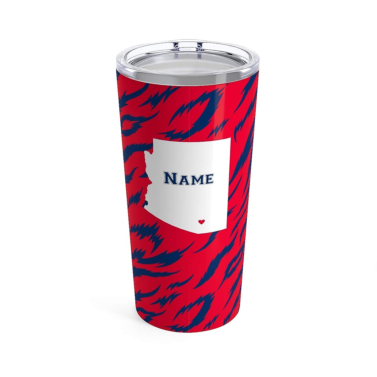 State Pride Series Tucson Arizona Edition - Personalized 20oz Stainless Steel Tumblers for Travel Keep Coffee Warm Beer Cold - Cup Mug Pool Beach Office Presents Gift