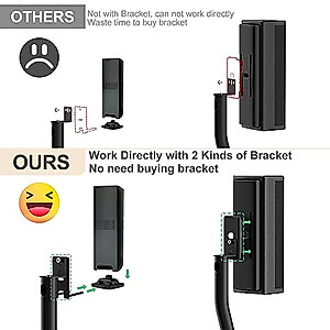 Adjustable Speaker Stand Pair for Bose Built in Cable Management wr Slideconnect Bracket, for UB-20, UFS-20 II, Lifestyle 600, CineMate II, Lifestyle SoundTouch, Acoustimass Series Bose Speaker Stands