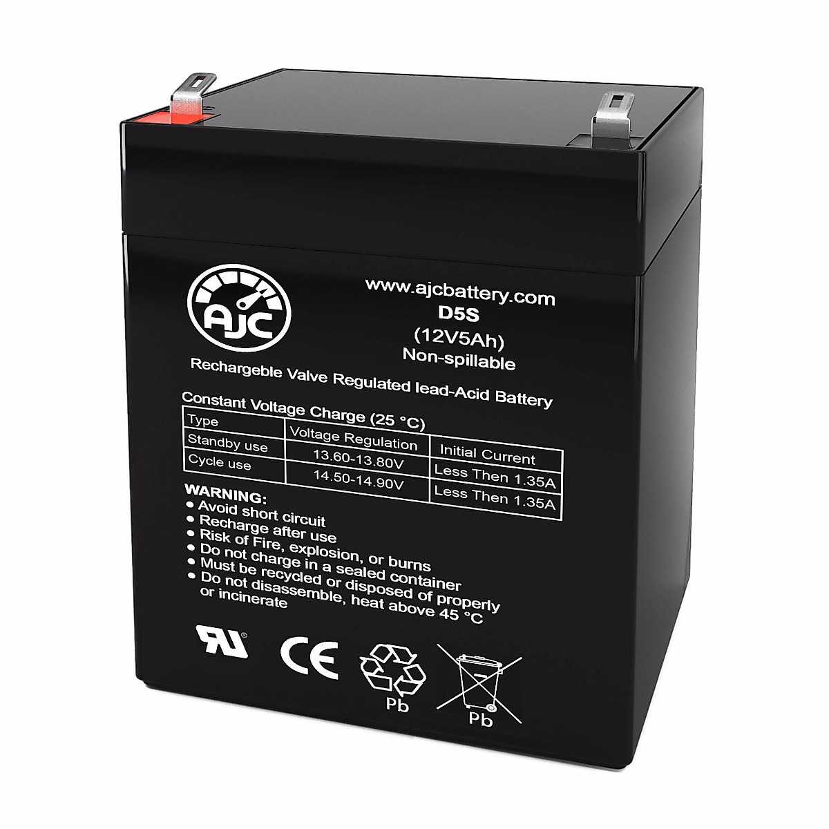 AJC Battery Compatible with APC SmartUPS RM SUA3000RM2U 12V 5Ah UPS Battery