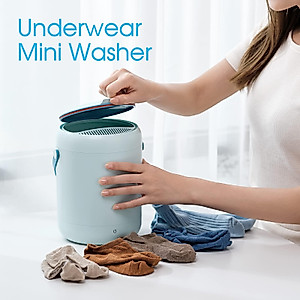 Joiena Portable Washing Machine 3L mini washer for Underwear, Socks, Baby Clothes, Beauty Accessories, Compact Small Laundry for Apartment Dorm