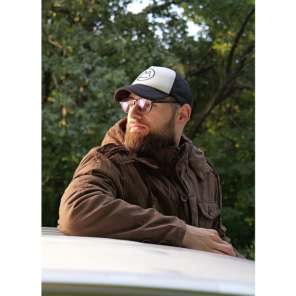 Mr.Stream Men's Winter Hooded Jacket Windproof Sherpa Lined Fleece Windbreaker Coat Outerwear Warm Parka 3256 Green M