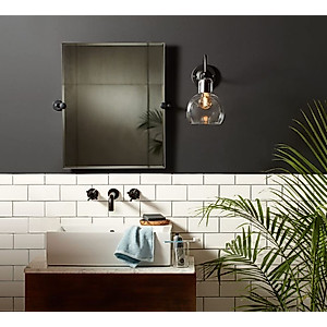 GE Lighting Vintage Style LED Light Bulb, 3 Watts (25 Watt Equivalent) Warm Candle Light, Amber Glass, Medium Base, Dimmable (1 Pack)