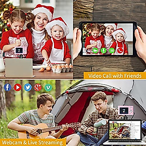 Digital Camera,FHD 1080P 36.0 MP Vlogging Small Video Camera,Kids Digital Camera,Rechargeable Portable Camera with 32G SD Card,16X Digital Zoom,LCD Screen for Students Teens Beginners-Pale