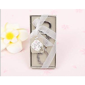 Youkwer 12 PCS Skeleton 8 Shaped Love Forever Bottle Opener with Exquisite Packaging for Wedding Party Favors Gift & Decorations Party Supplies(Infinite Love,Silver)