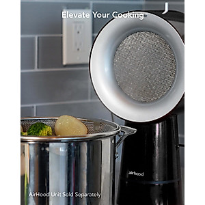 airhood Base Boost | Elevate the Height of Your Portable Kitchen Exhaust Fan | Ideal for Indoor Cooking Updraft (Space Black)
