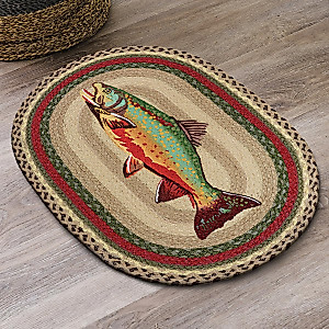 BLACK FOREST DECOR Trout Braided Rug