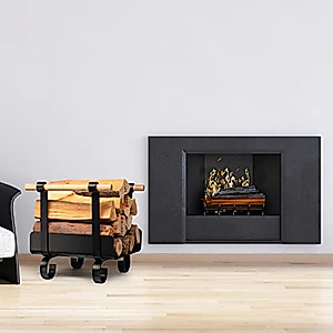 Lifeety Small Firewood Rack 17 Inches Heavy Duty Fire Wood Holder