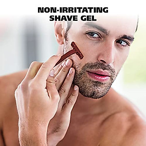 Wahl Shave Gel for a Clean, Close, Comfortable Shave. Easy to See Edging with the Clear Gel, Easily Clean the Razor and Soften Beard and Skin. Reduce Knicks, Scrapes, & Irritation – 8.5 Oz - 805609A