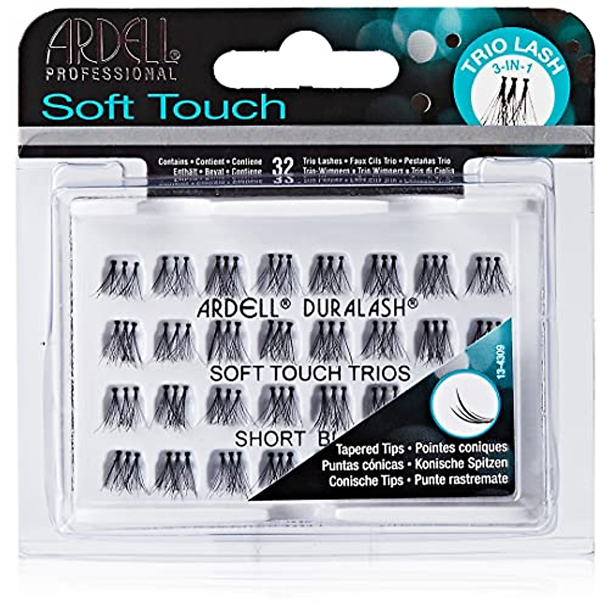 Ardell Soft Touch Trio Individuals Knotted, Short Black