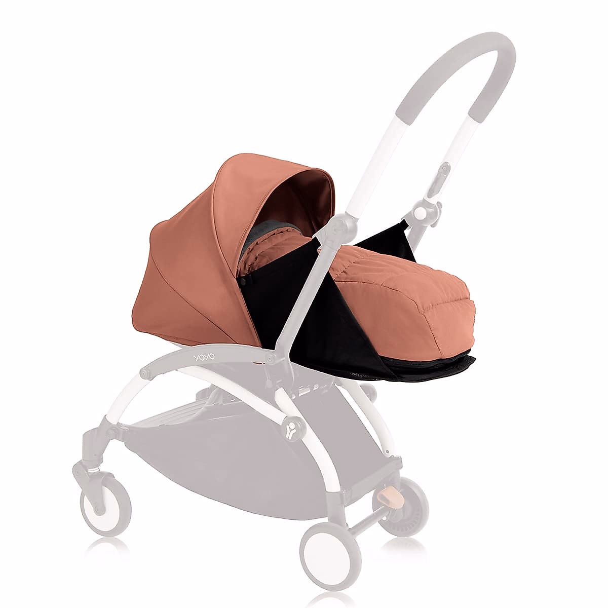 BABYZEN YOYO 0+ Newborn Pack, Ginger - Includes Mattress, Canopy, Head Support & Foot Cover - Requires YOYO2 Frame (Sold Separately)