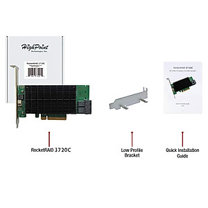 HighPoint Technologies RocketRAID 3720C 8-Port 12Gb/s PCIe 3.0 x8 SAS/SATA RAID Controller (RR3720C)