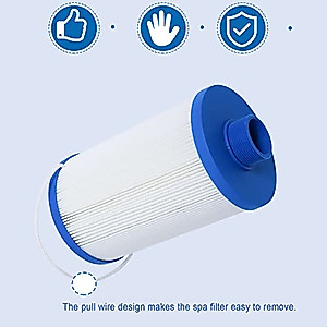 303279 Spa Filter Compatible with Watkins 𝟯𝟬𝟯𝟮𝟳𝟵, 𝗙𝗖-𝟮𝟰𝟬𝟮, PFF42TC-P4, 78460, SD-01322, 5CH-37, LSX1057 Free Flow and Lifesmart Hot Tub Filter, 1 1/2" MPT Finer Thread Spa Filter - 2 Packs