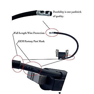 YAMAKATO Ignition Coil 591459 492341 for Briggs and Stratton 595304 Toro MTD Craftsman Cub Cadet Engine Lawn Mower Riding Tractor Armature Magneto OEM