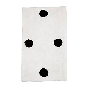 Mud Pie Tufted Dot Throws, Cream, 60" x 50"