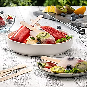 [100 Count] Jumbo 6 Inch Wooden Multi-Purpose Popsicle Sticks ,Craft, ICES, Ice Cream, Wax, Waxing, Tongue Depressor Wood Sticks