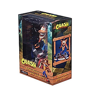 NECA Crash Bandicoot - 7” Scale Action Figure - Deluxe Crash with Jet Board