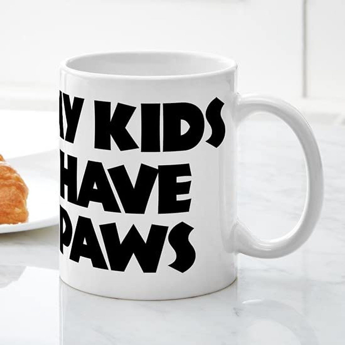 CafePress My Kids Has Paws Ceramic Coffee Mug, Tea Cup 11 oz