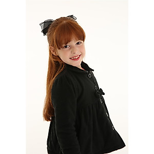 Mud Kingdom Baby Girls Jacket Fleece Turn-down Collar Button Up White 6 Months