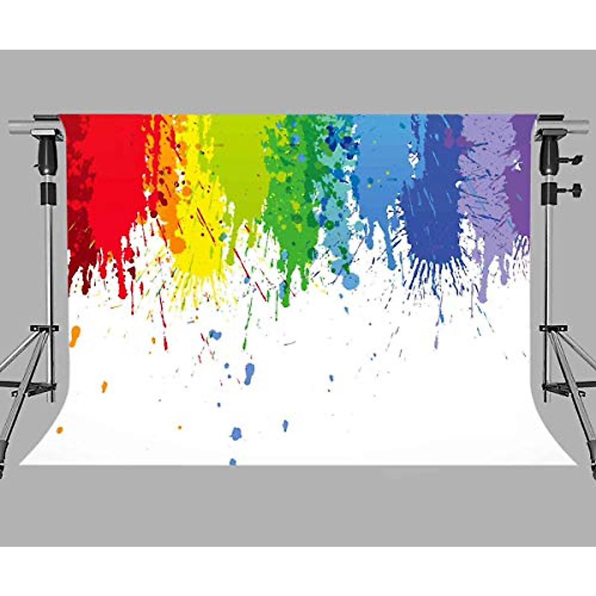 Paint Splatter Backdrop for Party Painting Art Party Decorations MEETSIOY 7x5ft Abstract Cartoon Painting Photography Background Themed Party Banner Photo Booth YouTube Backdrop PMT880