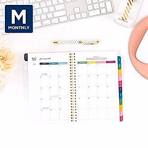 AT-A-GLANCE 2023 Weekly & Monthly Planner, Simplified by Emily Ley, 5-1/2" x 8-1/2", Small, Blush Basketweave (EL93-200)