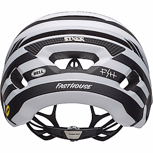 BELL Sixer MIPS Adult Mountain Bike Helmet - Fasthouse Stripes Matte White/Black (2024), Small (52-56 cm)