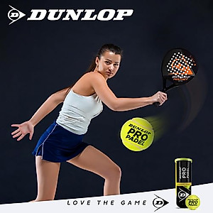 Dunlop Sports Dunlop Pro Padel, 3-ball can, Yellow