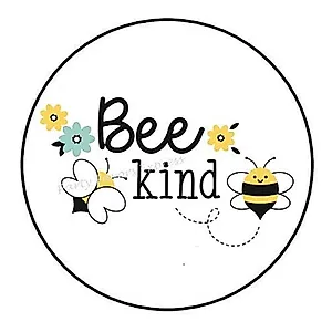 1.5" Inch Bee Be Kind Stickers - Be Kind Stickers - Bee Stickers Envelope Seals Labels - D #AA61RK (90 Pcs)