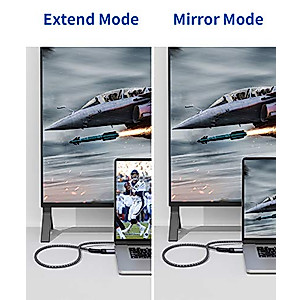 JSAUX 4K DisplayPort to HDMI Cable 10FT, DP to HDMI Male Video UHD 1440P/2K@120Hz,4K@30 Nylon DP to HDTV Uni-Directional Cord for Dell, Monitor, Projector, Desktop, AMD, NVIDIA, Lenovo, HP, ThinkPad