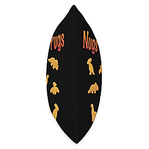 Chicken Nuggets Merch Nugs Not Drugs Funny Dino Chicken Dinosaur Nugget Throw Pillow, 16x16, Multicolor