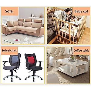 Furniture Castors,Swivel Caster Wheels,Industrial Castor Wheels Heavy Duty Ball Caster Stem 2" 50mm Set of 4 Load Capacity 75KG / 165 Lbs (4) with Metal Sockets Replacement Vintage Antique-A