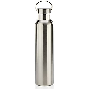 PARNOO Hot & Cold Thermos Bottle with handle 25 oz, Triple Wall Vacuum Insulated Stainless Steel, 11.5 inchx2.1/4 inch