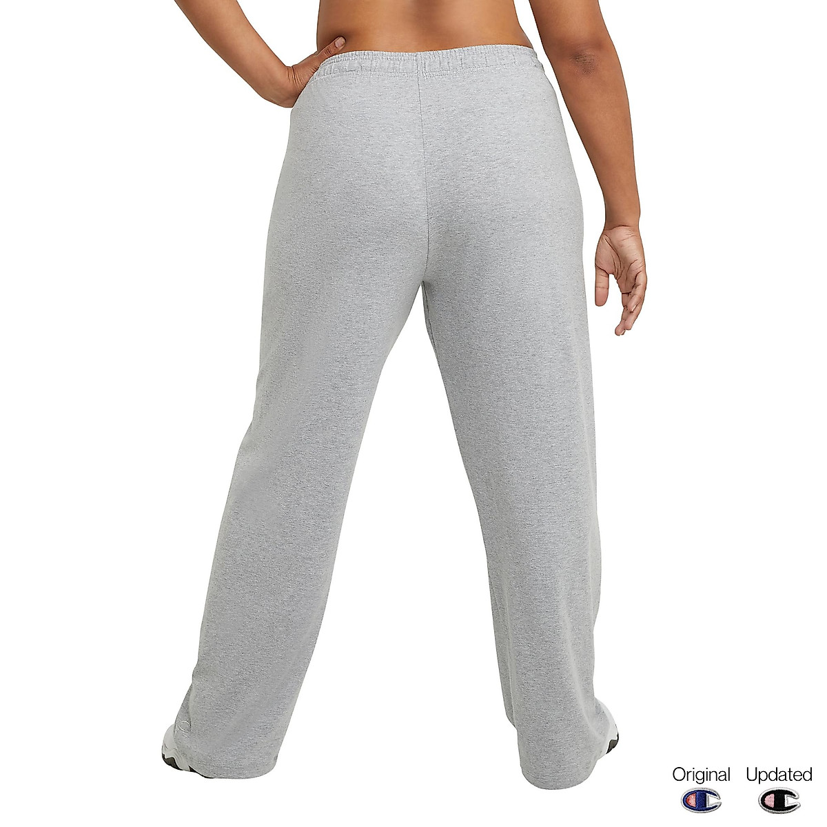 Champion, Lightweight Lounge, Comfortable Jersey Pants for Women, 31.5" (Plus Size Available), Oxford Gray, Large