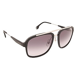 Carrera Men's CA133/S Pilot Sunglasses, Matte Black Ruthenium/Dark Gray Gradient, 57 mm