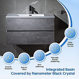 WOODBRIDGE CA48-CG-WH Vanity, 48", Grey with White Top