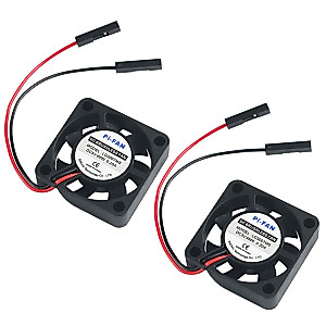 MakerFocus 2pcs Raspberry Pi 4B Fan DC Brushless Cooling Fan 3.3V 5V Heatsink Cooler Radiator Connector Separating One-to-Two Interface for Raspberry Pi 4/ Pi 3/3B+ and Pi Zero/Zero W or Other Project